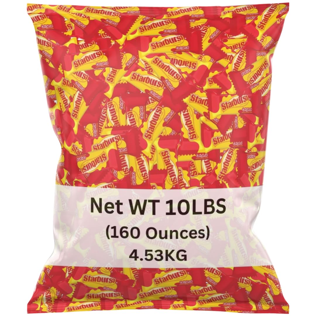 Amazon.com : Starburst (10lb) Fun Size Snack Packs, Cherry, Orange ...