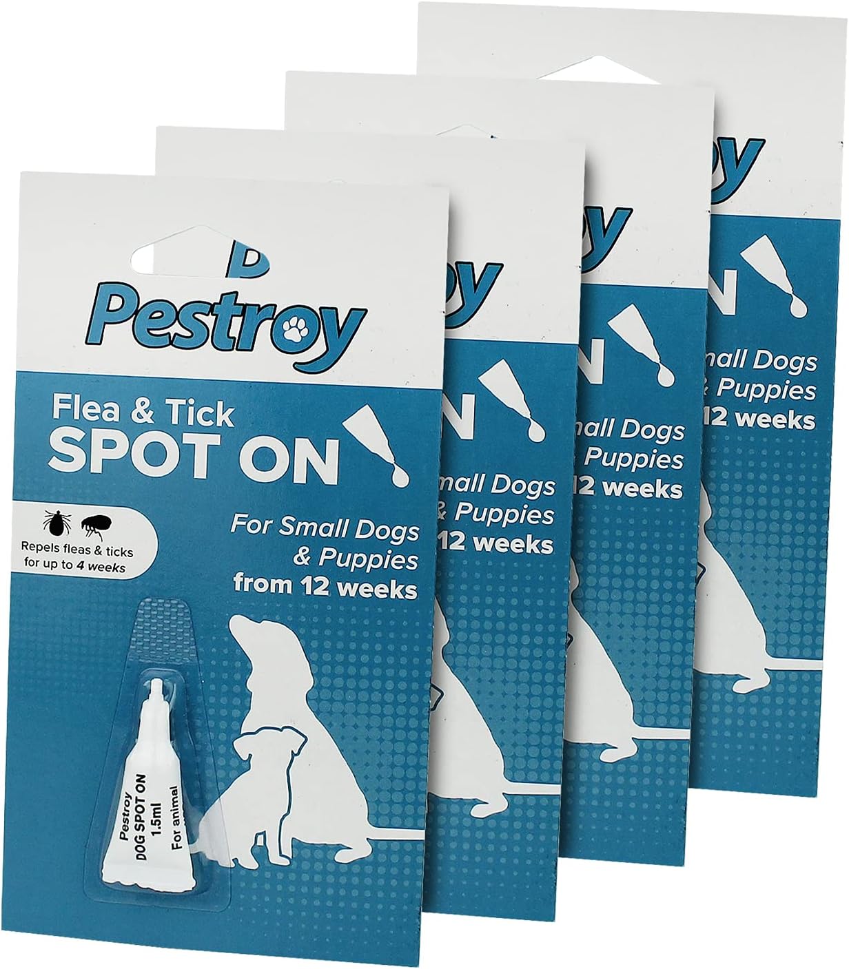 Advantage Spot On Flea Treatment 40 Small Cats Dogs and Rabbits, 4 ...