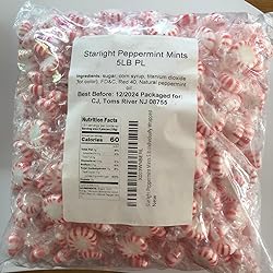 Amazon.com : Starlight Peppermints Mints 5 Lb -Approx 400 Peppermint ...
