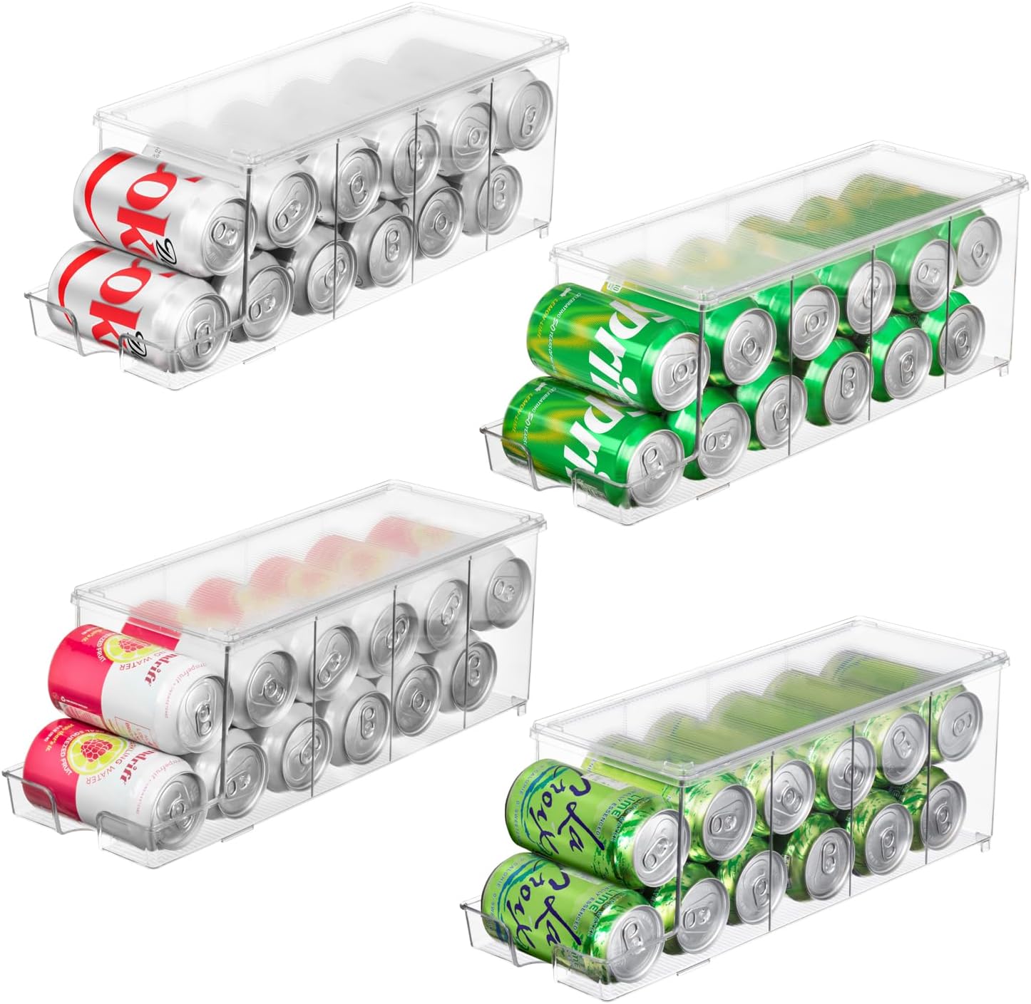 Amazon.com: ClearSpace Drink Organizer for Fridge & Soda Can Dispenser ...
