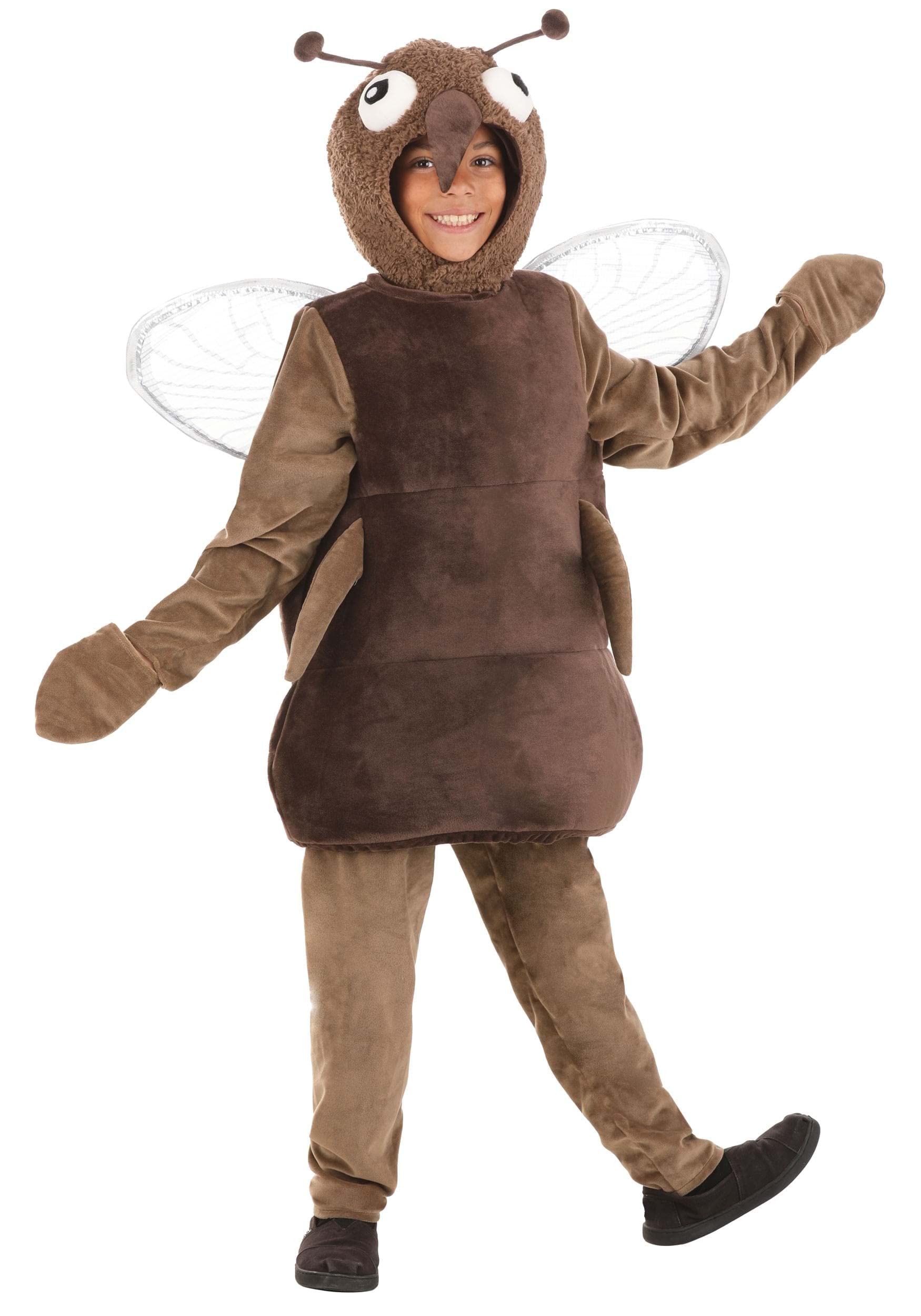 Amazon.com: Kid's Brown Mosquito Costume, Flying Insect Outfit for ...