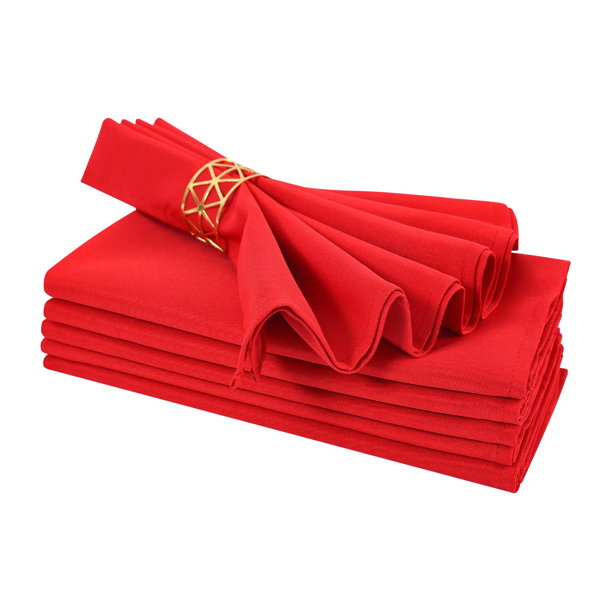 Amazon.com: Cloth Napkins Set of 6 Washable Dinner Napkins Square 18X18 ...