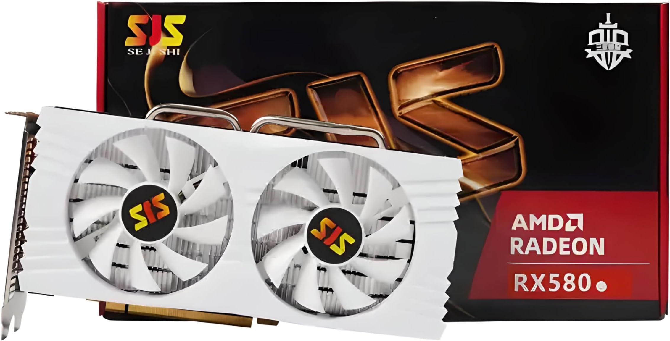 BQTEC Carte graphique AMD Radeon RX580 SJS 8 Go GDDR5 - DirectX 12, 256 ...