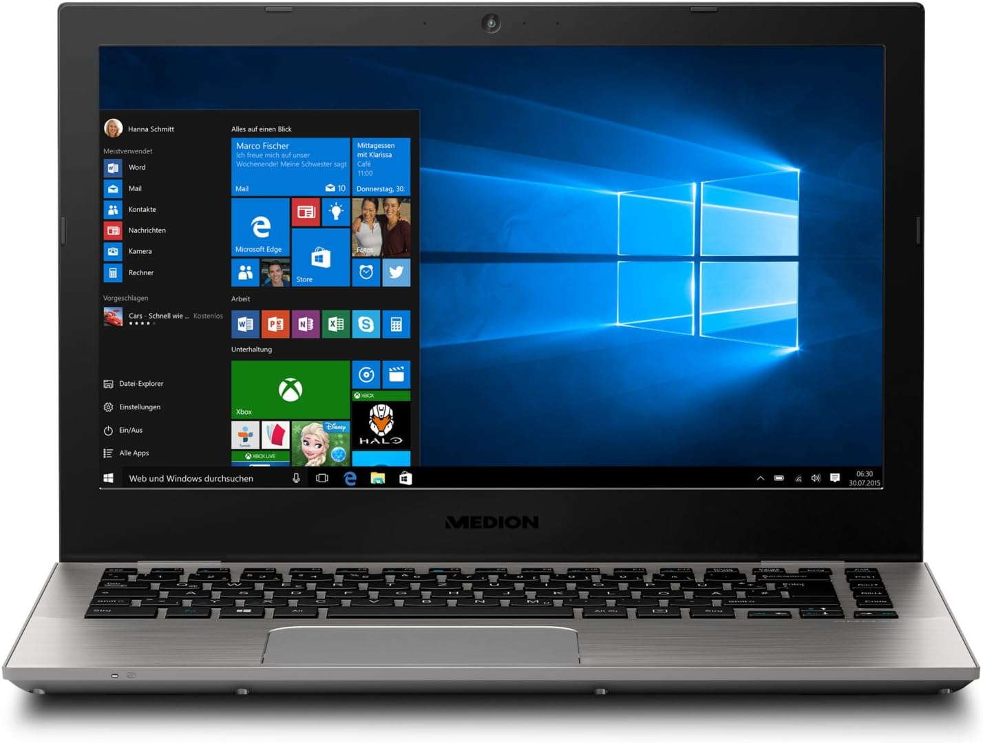 MEDION Akoya S3409 Intel® 2700 MHz 8192 MB Portable, Flash Hard Drive ...