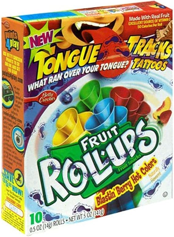 Betty Crocker Fruit Roll-Ups Blastin Berry 141 g : Amazon.co.uk: Grocery