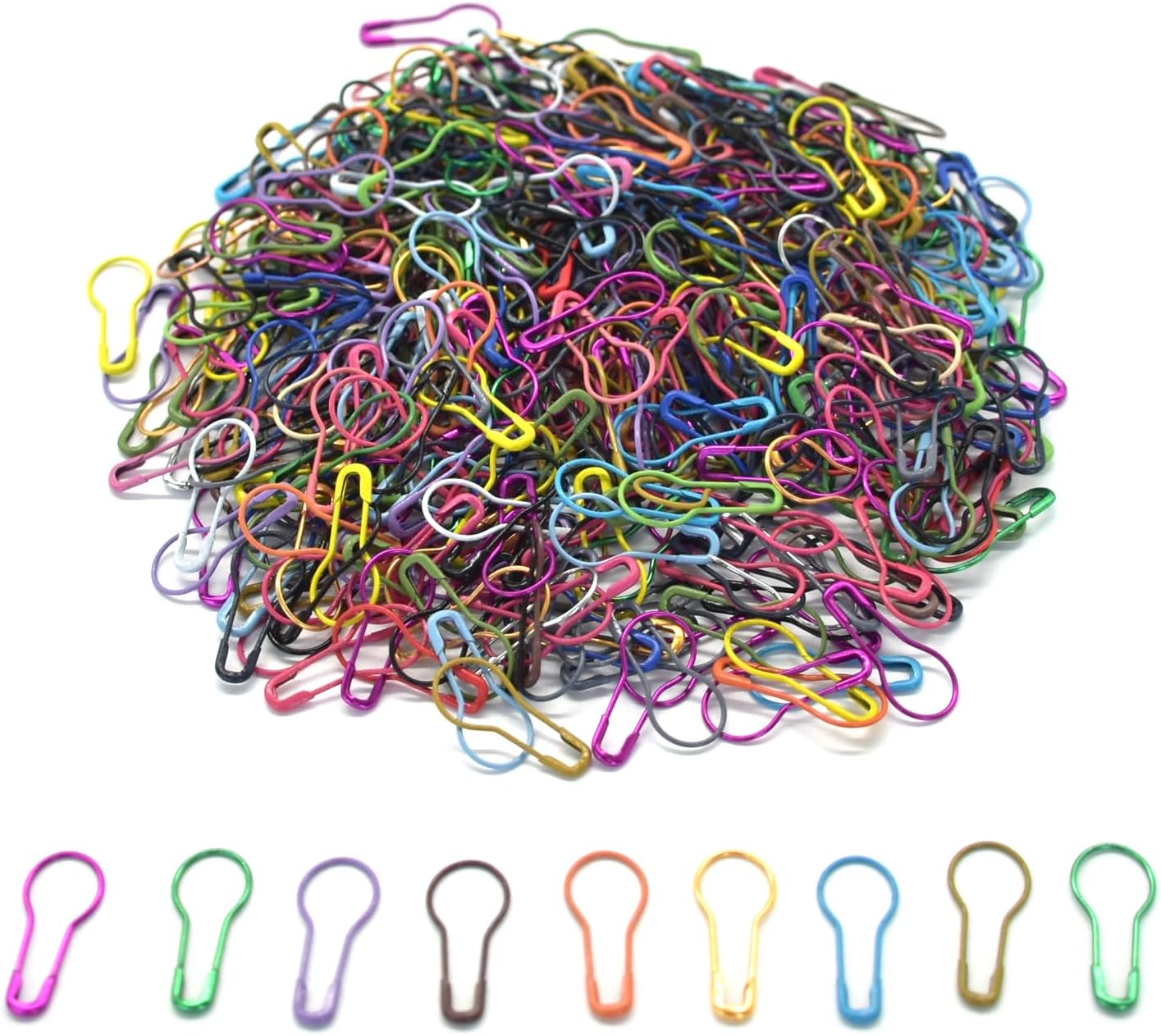 Amazon.com: HAMIYELL 1000Pcs Metal Multi Color Safety Pins/Bulb Pin ...
