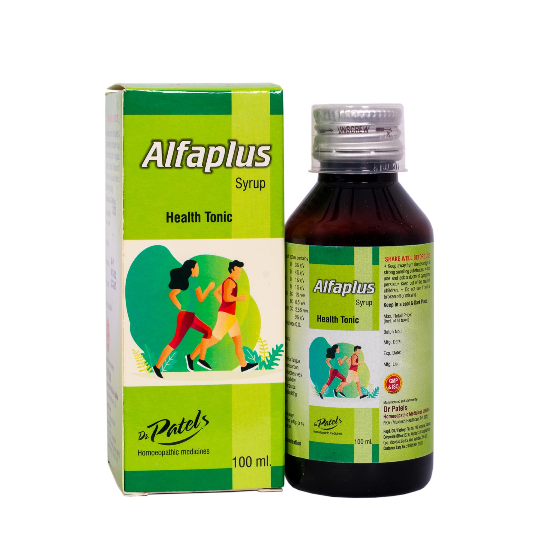 Buy Dr Patel's Set of 3 Homeopathic Alfaplus Syrup- Health Tonic for ...