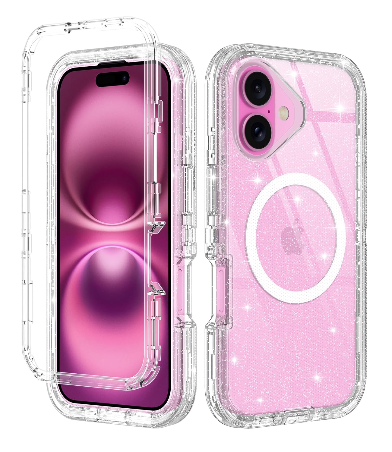 Amazon.com: I-HONVA for iPhone 16 Plus Case Clear [Non Yellowing ...