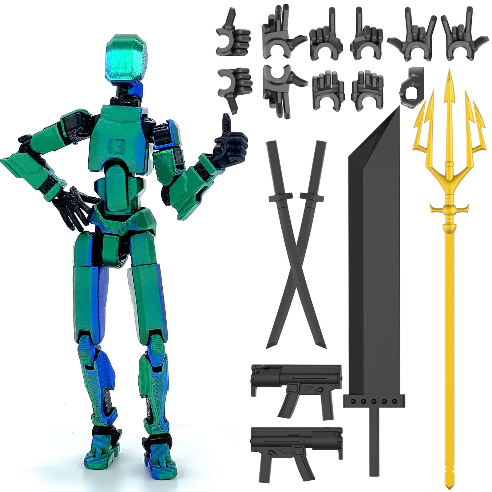 Snapklik.com : Assembled T13 Action Figure Set, Giant Sword Titan 13 ...