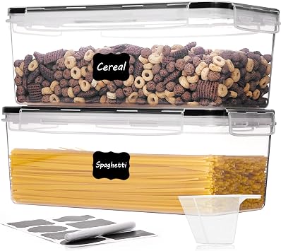 Vtopmart Airtight Food Storage Containers with Lids 2PCS Set 3.2L ...