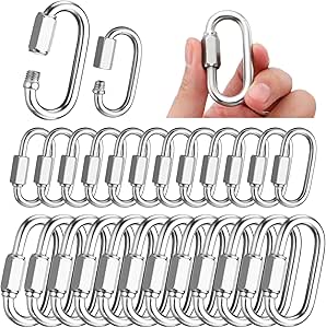 Amazon.com: Zonon 24 Pcs Stainless Steel Chain Connector 5/32 Inch and ...