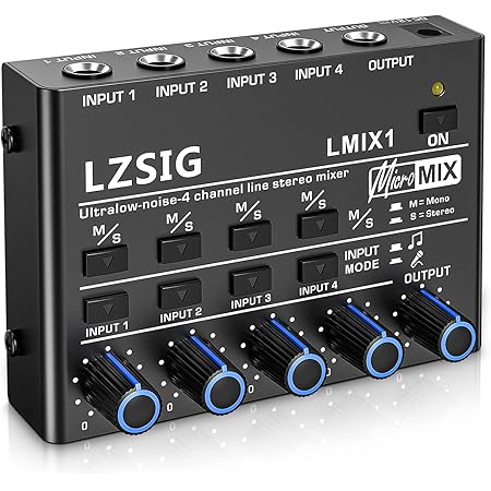 Amazon.com: Behringer MICROMIX MX400 Ultra Low-Noise 4-Channel Line ...