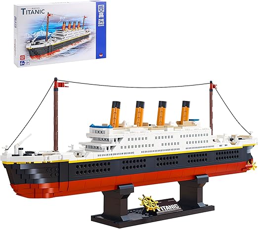 Amazon.com: RSDHFLY Titanic Model Building Blocks Set,1288 Pieces ...
