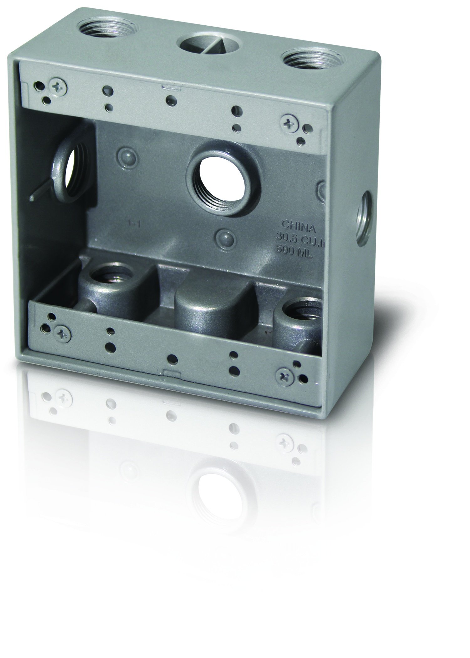 Westgate W2B75-7X 2 GANG Waterproof Electrical BOX 7 3/4" HUBS 2" DEEP ...