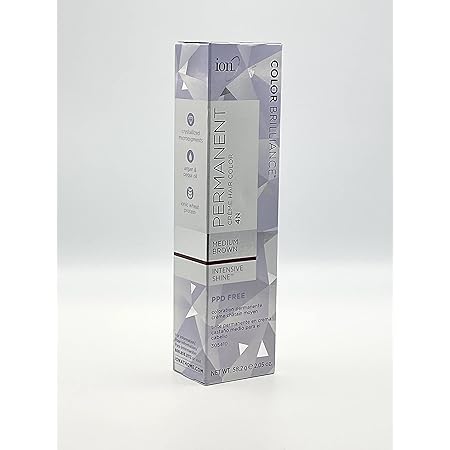 Amazon.com : Ion 4G Medium Golden Brown Permanent Creme Hair Color 4G ...
