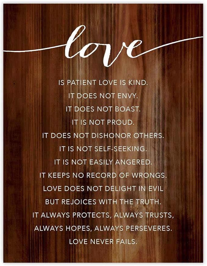 Amazon.com: Andaz Press Christian Bible Verses 8.5x11-inch Wood Poster ...