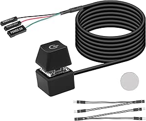 Amazon.com: SinLoon Desktop Switch Desktop Computer Power Switch ...