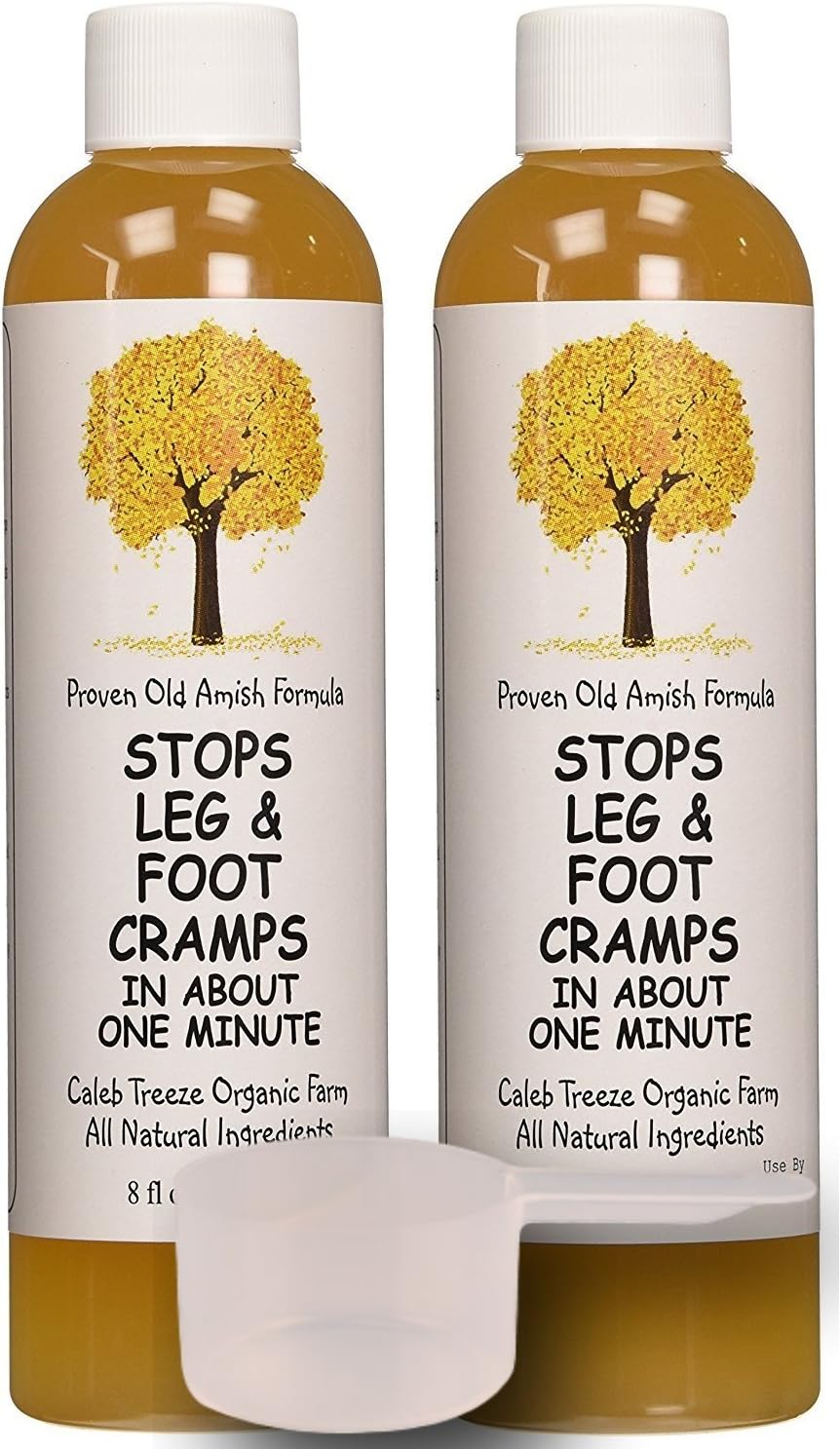 Amazon.com: Caleb Treeze Organic Farms Stops Leg & Foot Cramps, 8 oz ...