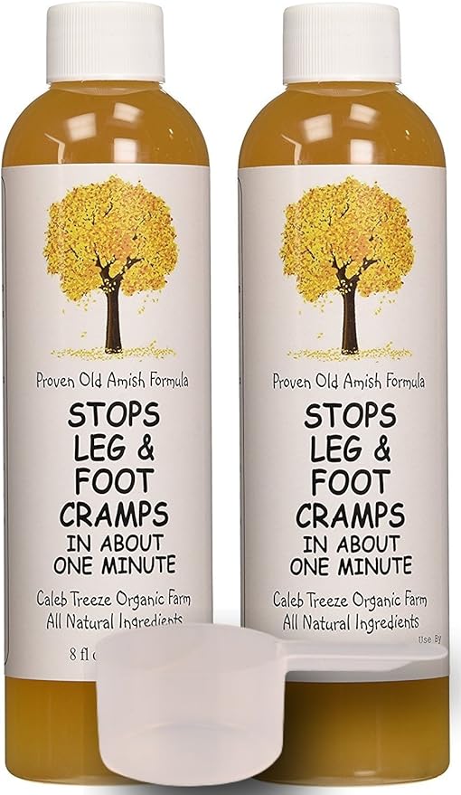 Amazon.com: Caleb Treeze Organic Farms Stops Leg & Foot Cramps, 8 oz ...