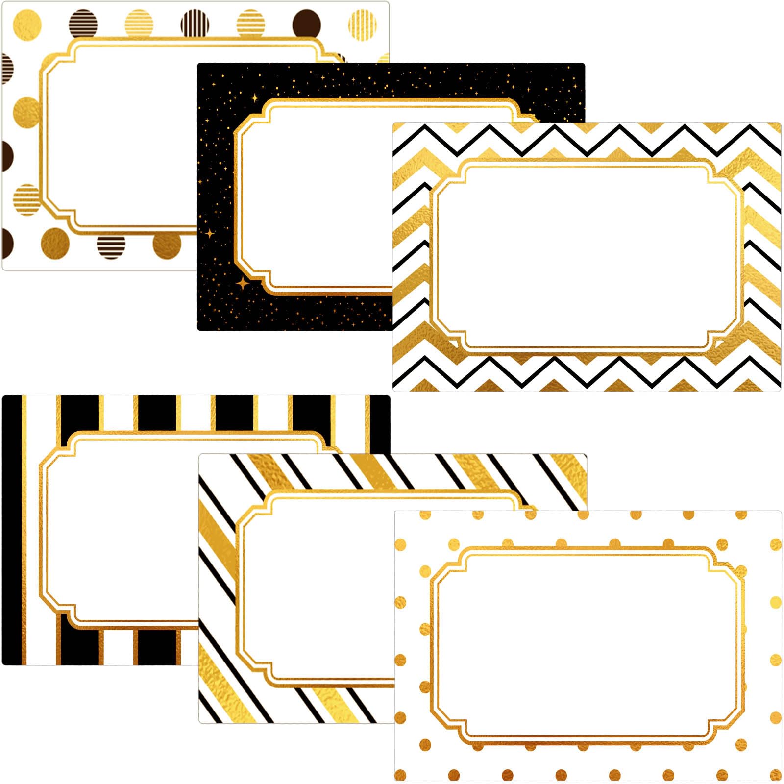 Snapklik.com : 240PCS Gold Foil Name Tags Stickers For Christmas Gifts ...