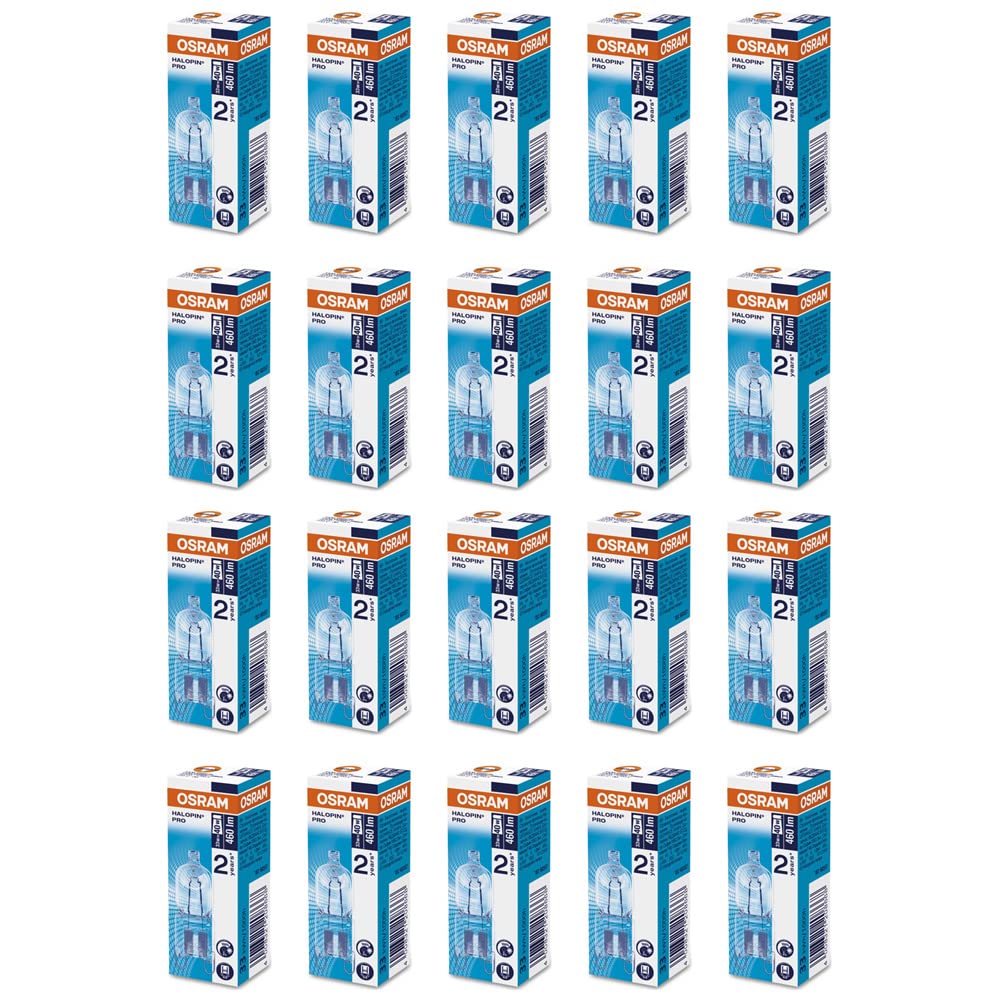 Halogen Halopin Light Bulb Dimmable Clear G9 230V 33 Watt = 40 Watt 2 ...