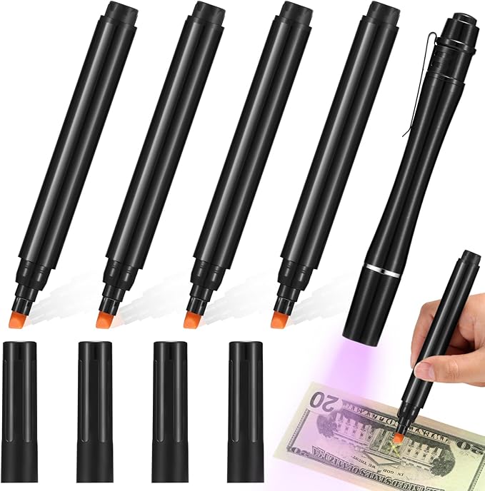 Amazon.com : Geiserailie 5 Pcs Counterfeit Bill Detector Marker Pen ...