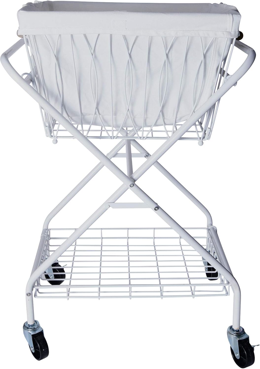 Amazon.com: Artesa Verona Collapsible Metal Laundry Cart with Removable ...