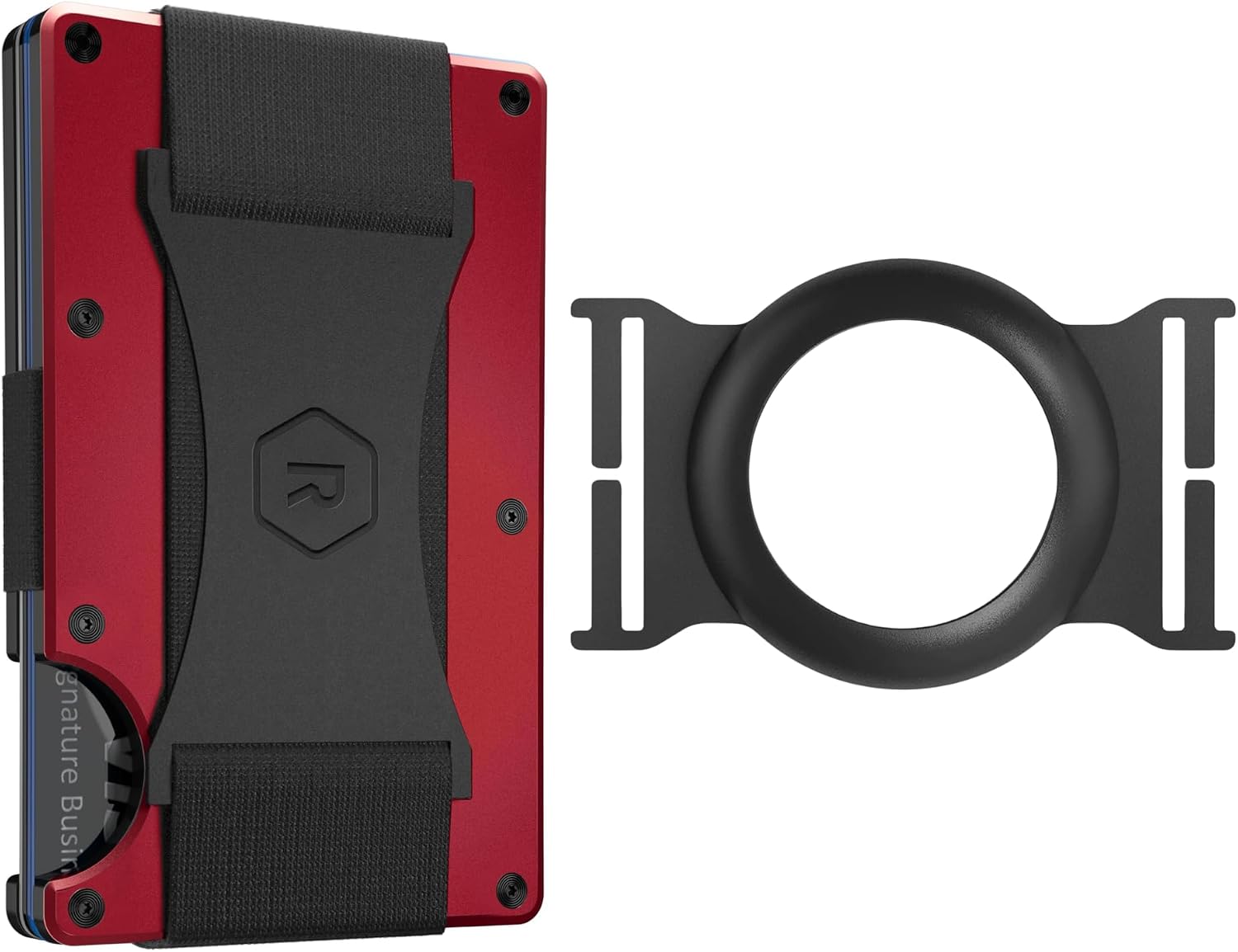 Amazon.com: The Ridge EDC Bundle Red Cash strap Wallet for Men + Airtag ...