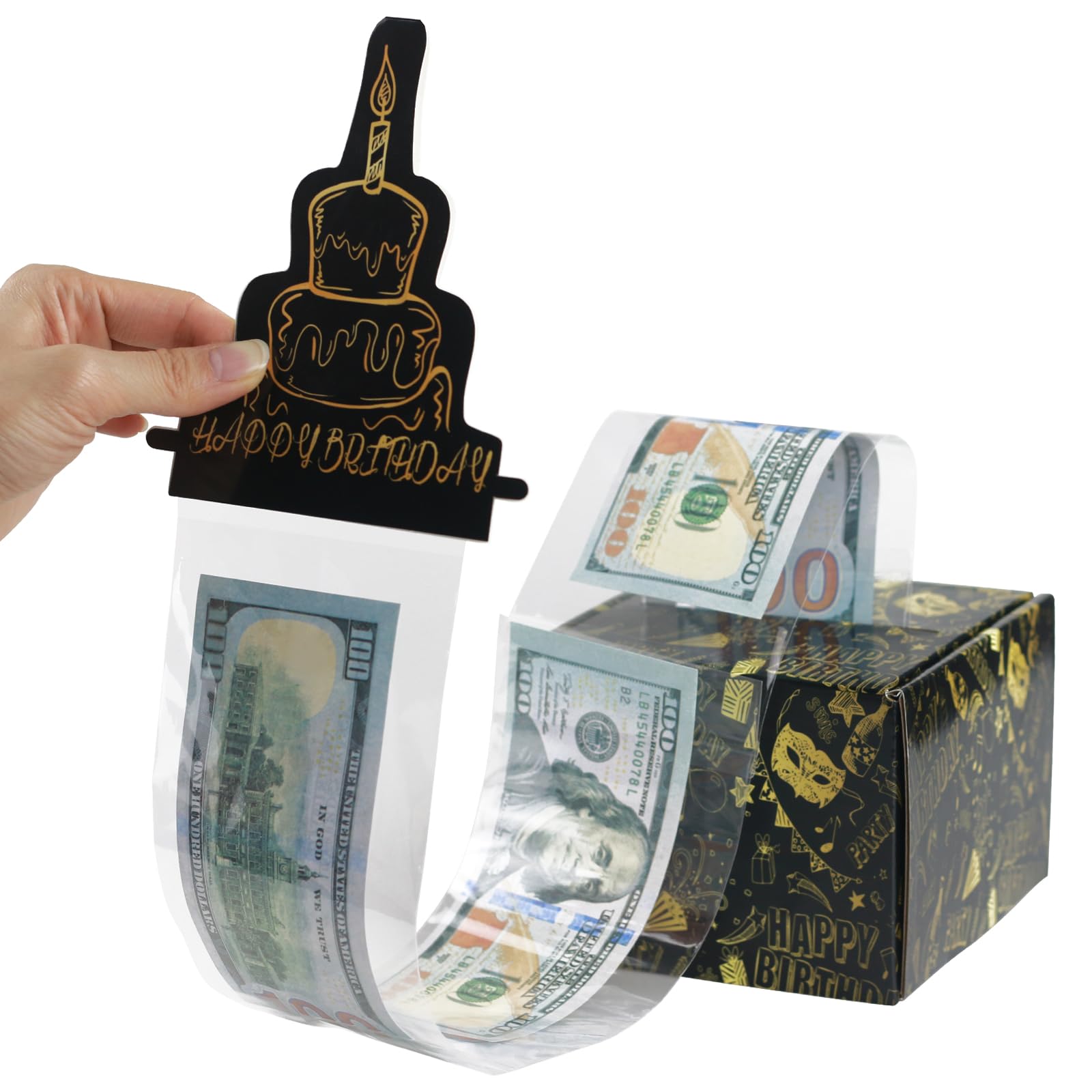 Amazon.com: Exmagous Happy Birthday Money Box for Cash Gift for Kids ...