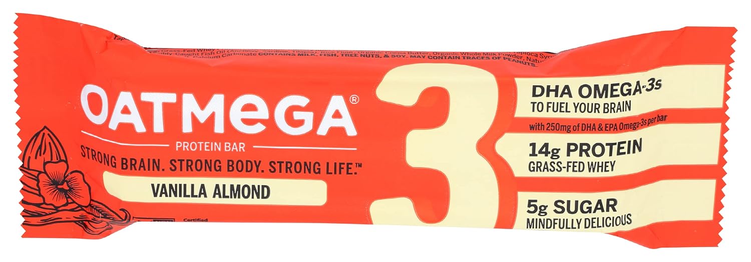 Amazon.com: OATMEGA BAR VANILLA ALMOND CRISP 50GM : Grocery & Gourmet Food