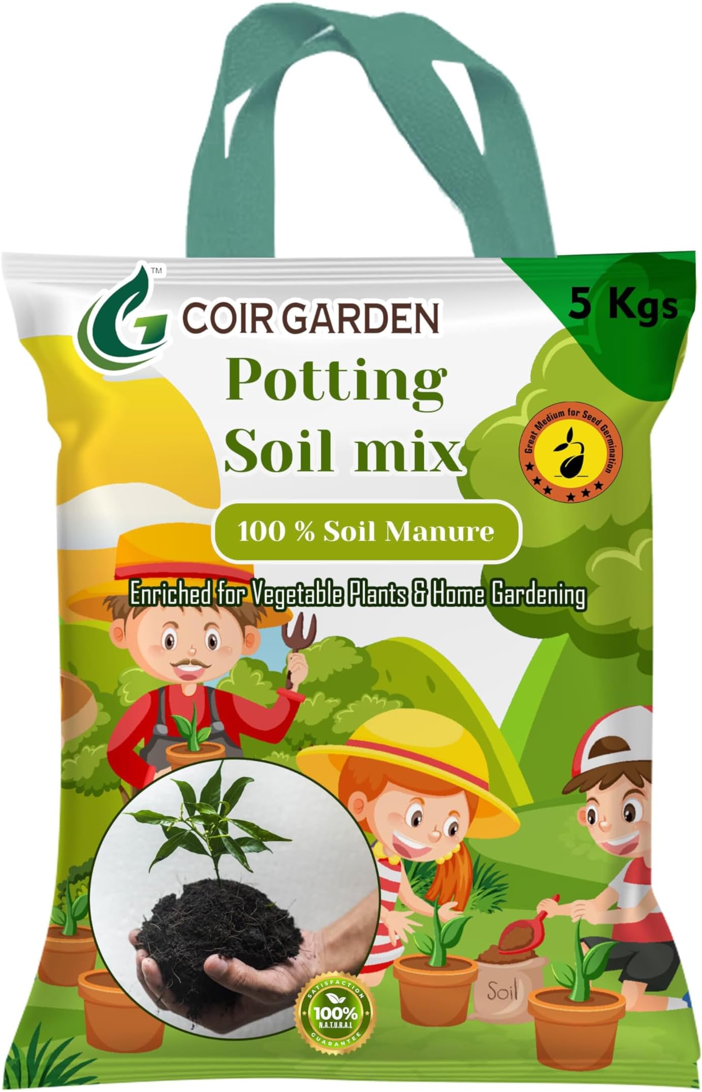 COIR GARDEN - Enriched Organic Potting Soil Mix (20 Kg) | Garden Soil ...