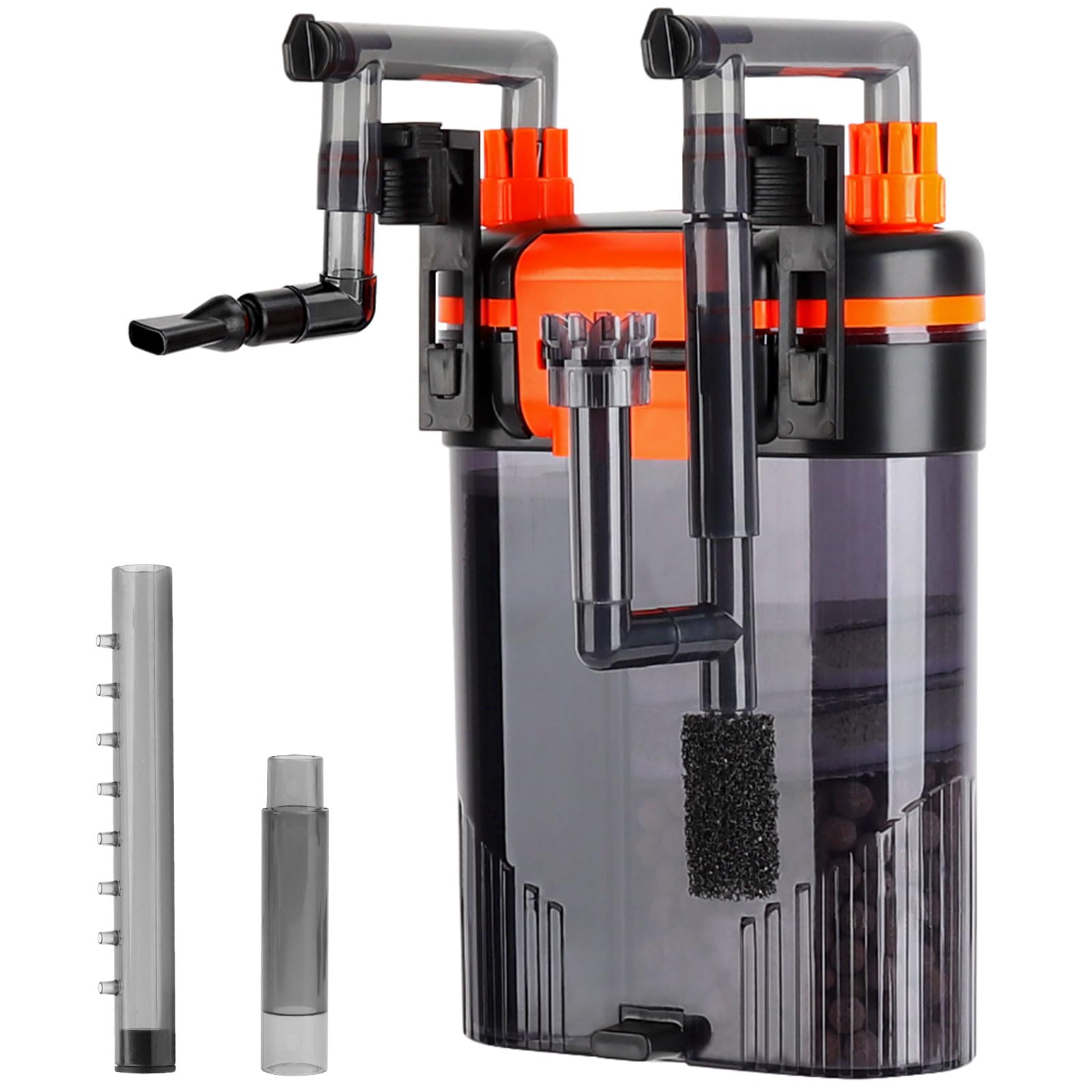 hygger Hang On Aquarium Filter, 380L/H 6W Hang On Back Filter,Quiet ...