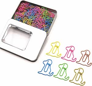 Amazon.com: NELJIBEHU 60 Pcs Dog Paper Clips Mixed Color, Dog Office ...