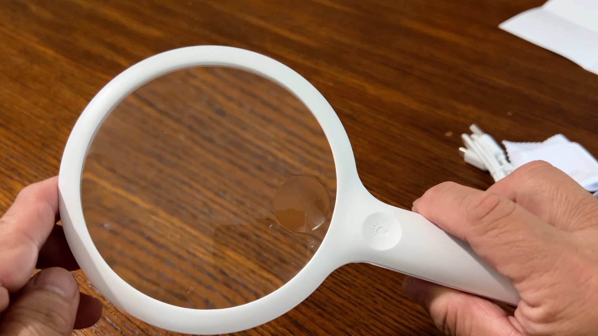 Watch Large Magnifying Glass with Light, 4.3 Inches 3X Handheld Reading ...