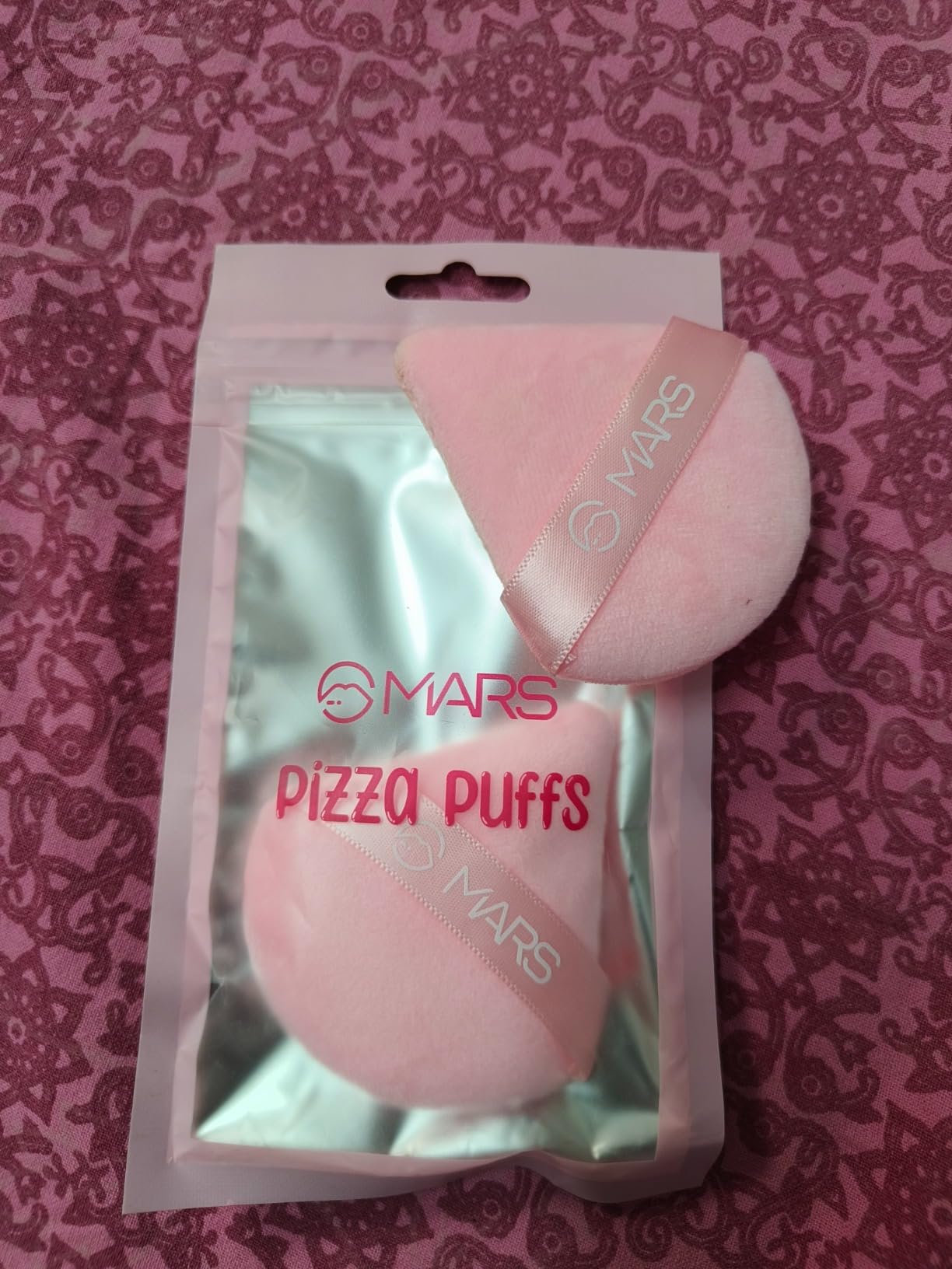 MARS Pizza Powder Puff for Face Makeup | Dual Side Application | For ...