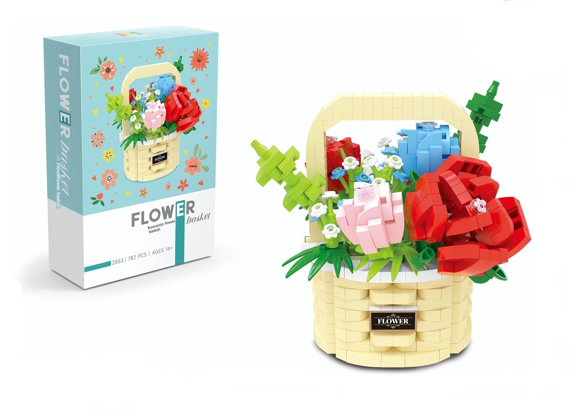 Amazon.com: Illumely Mini Building Blocks Flower Set, DIY Micro 3D ...