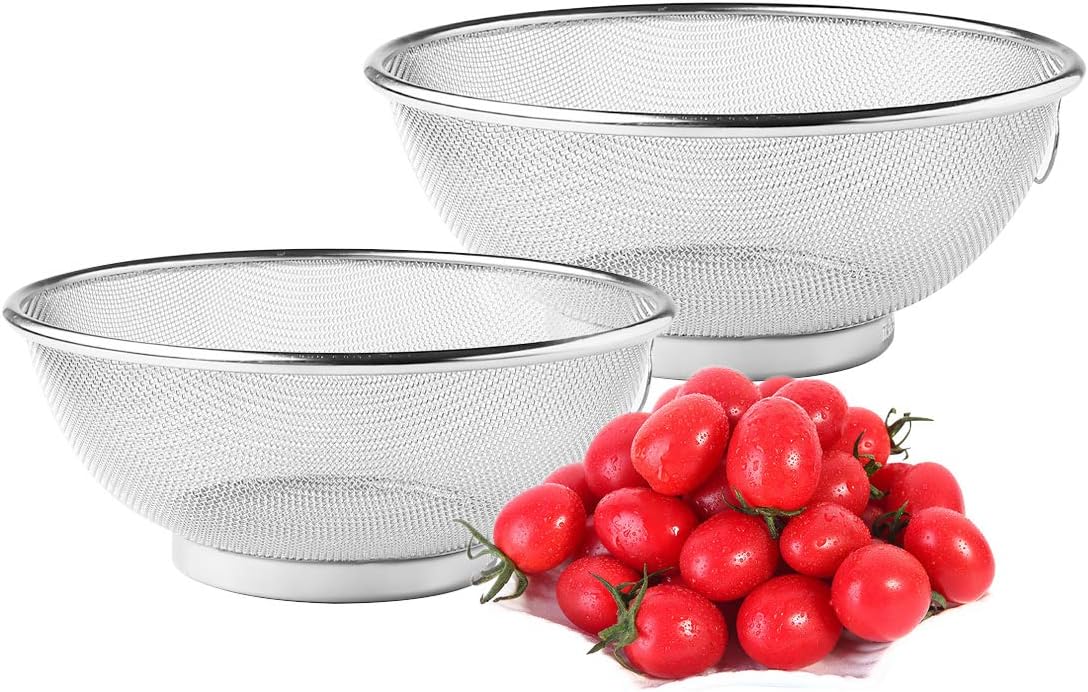 Amazon.com: ExcelSteel Fine Mesh Colander w/Resting Base, Dishwasher ...