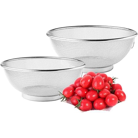 Amazon.com: U.S. Kitchen Supply - 3 Piece Colander Set - Stainless ...