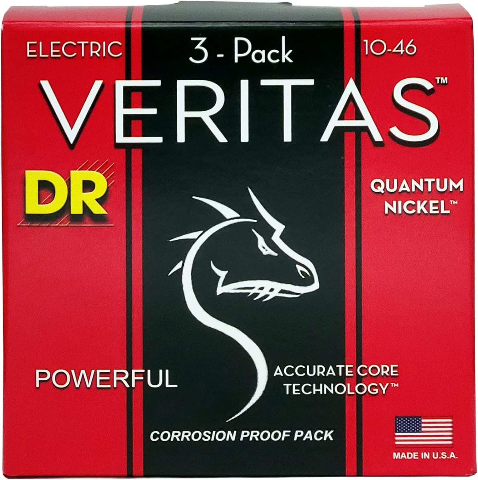 Amazon.com: DR Strings Electric Guitar Strings, Hi-Beam, Hex Core 10-46 ...