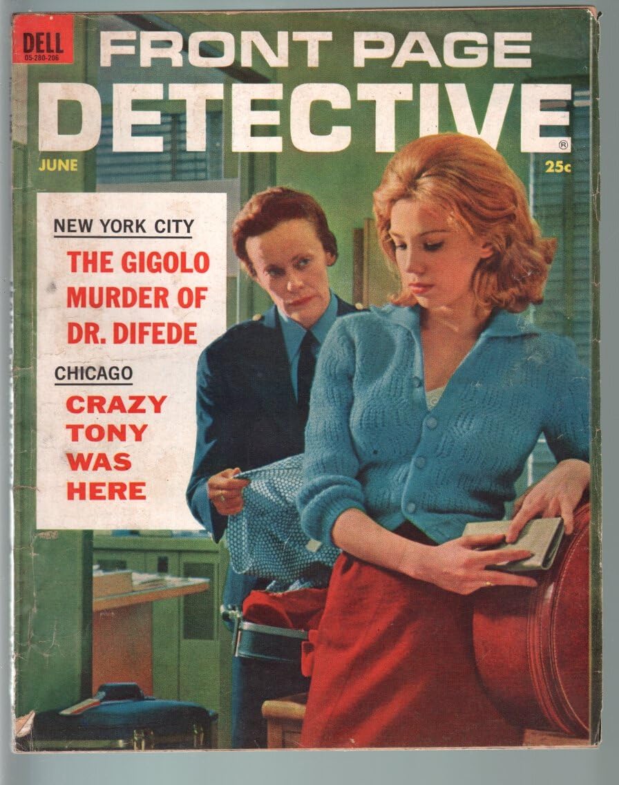 FRONT PAGE DETECTIVE JUN 1962-BOY NAZI ARSONIST-TRUE CRIME PULP MAG G ...