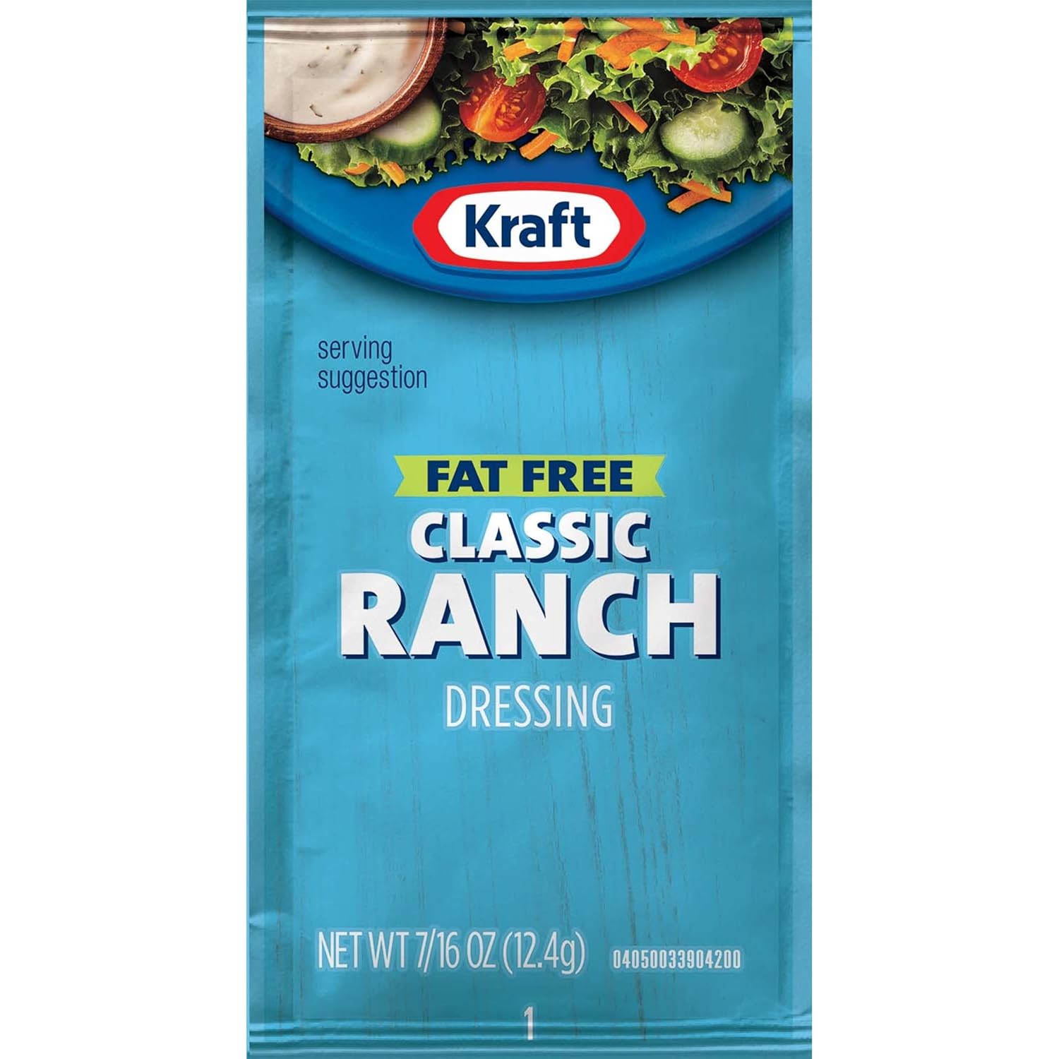 Amazon.com : Kraft Fat Free Ranch Salad Dressing Single Serve Packet (0 ...
