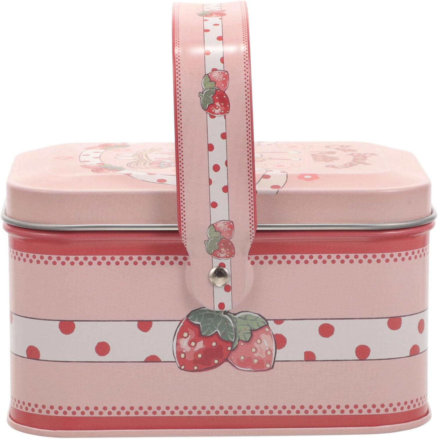 Amazon.com: ABOOFAN Cookie Tin Cute Strawberry Gift Candy Tin Container ...