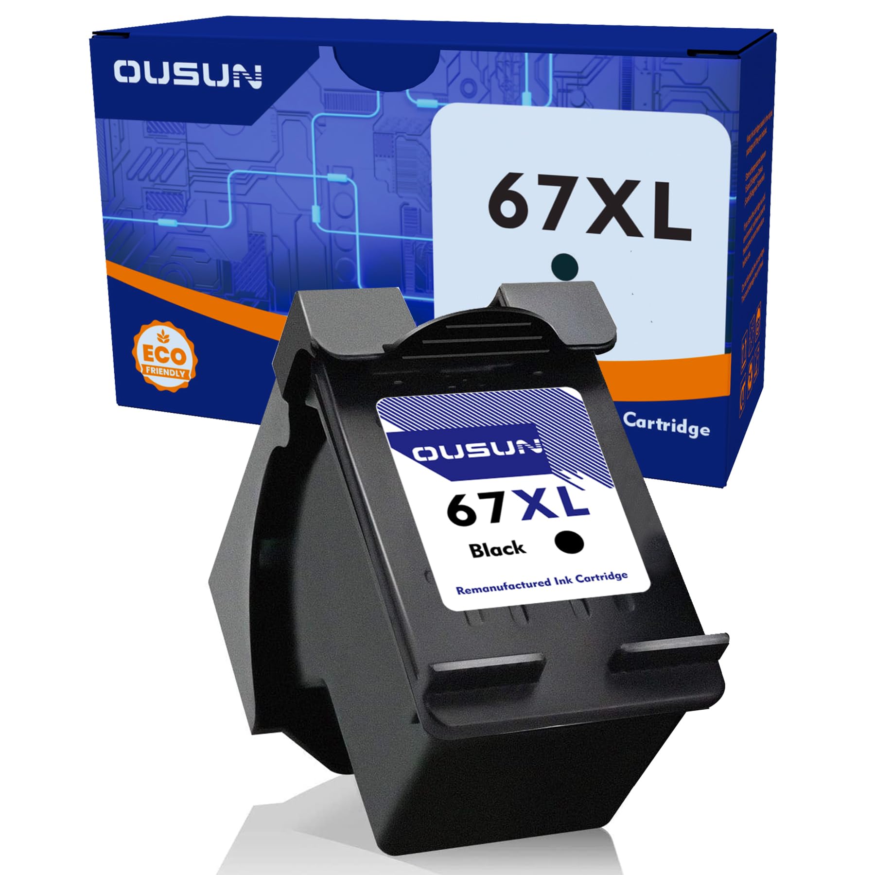 Amazon.com: ousun 67XL Black Ink Cartridge (1 Pack) Replacement for HP ...