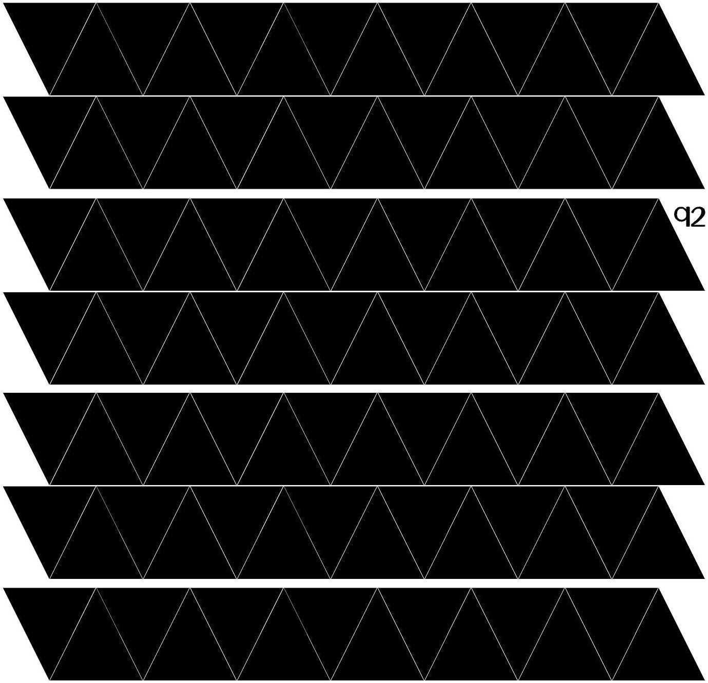 Amazon.com: Triangle Wall Pattern Vinyl Decal Stickers (Black, 3x3 Set ...
