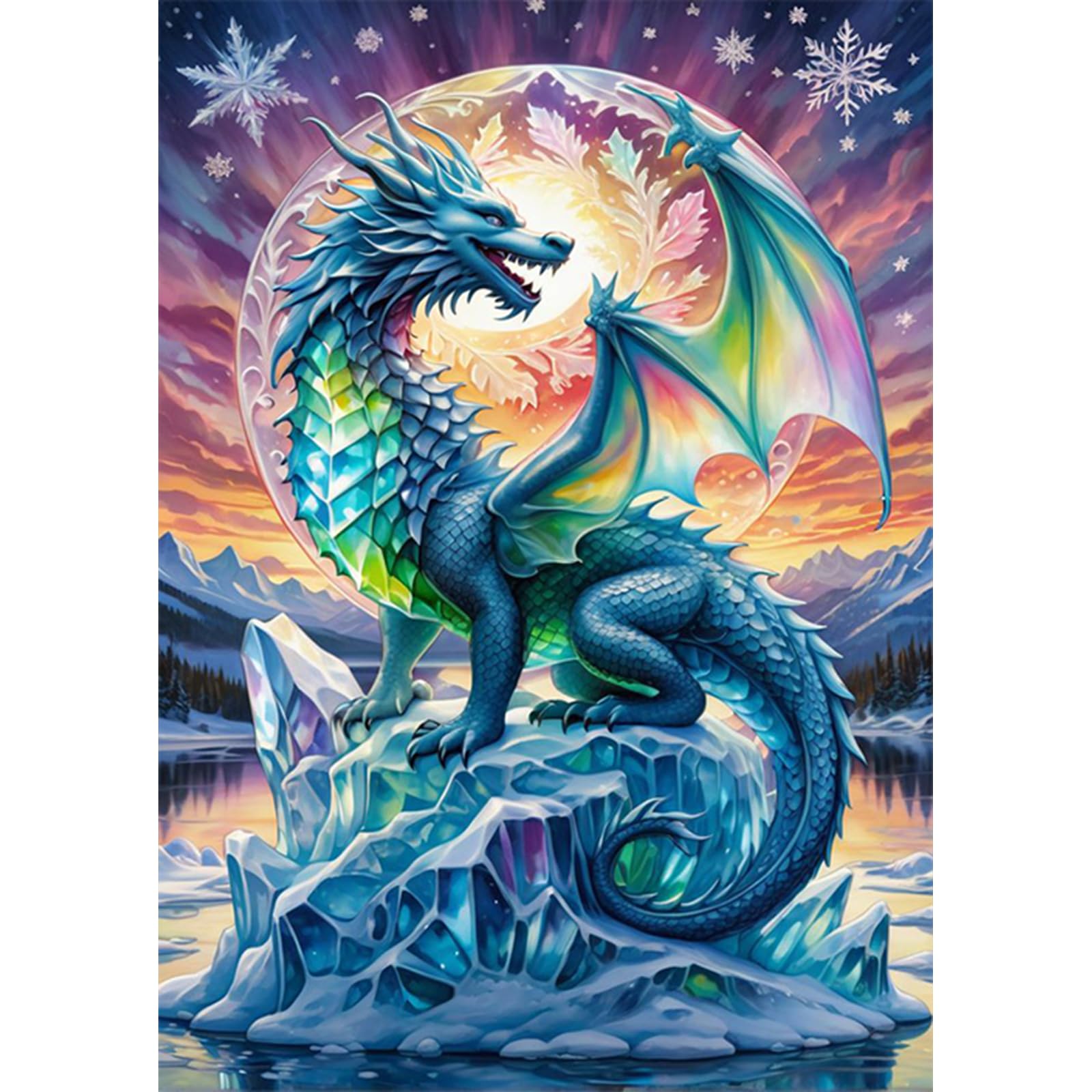 Amazon.com: Amphol Dragon Diamond Painting Kits for Adults, 5D Dragon ...