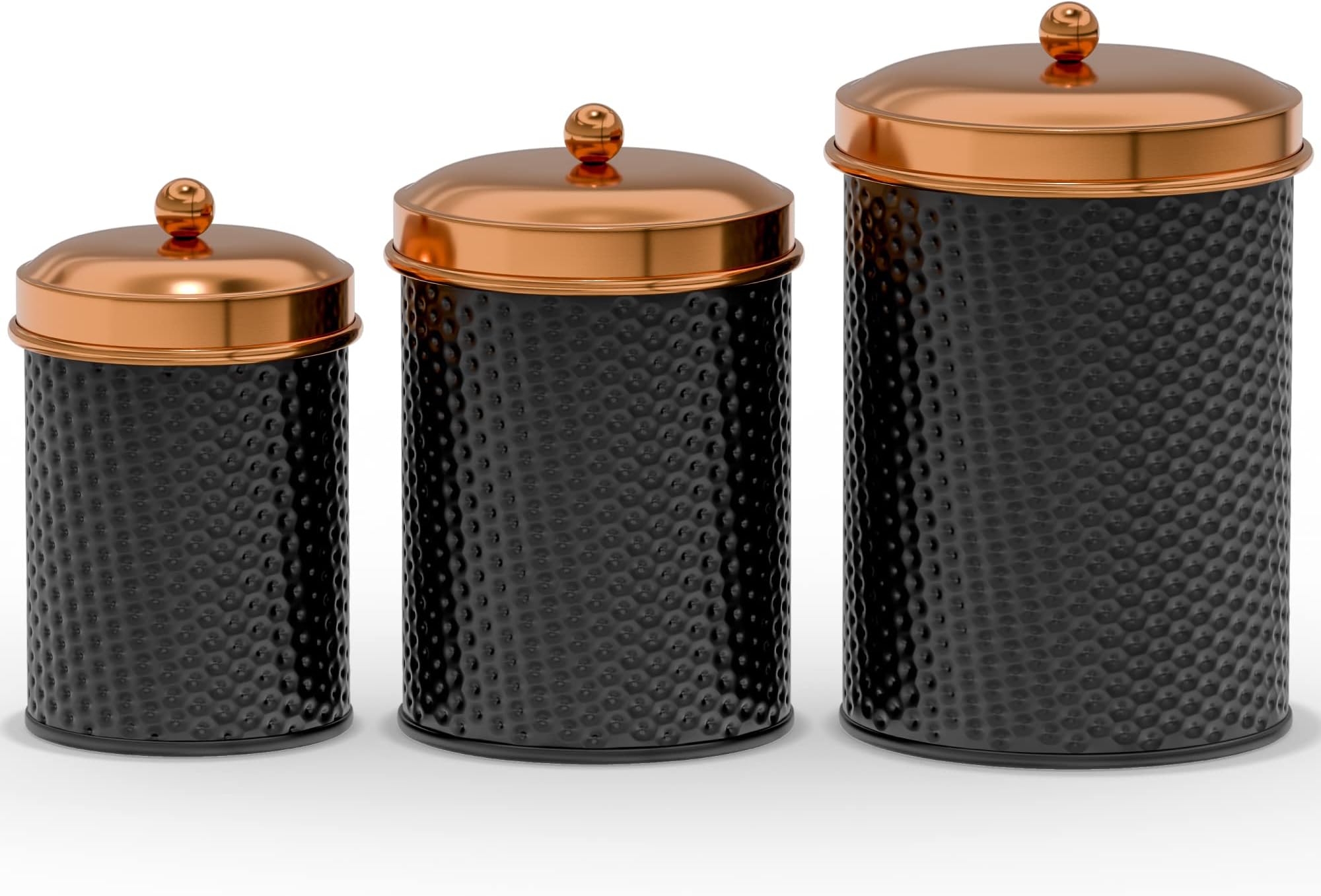 Amazon.com: Amici Home Ashby Canister Set for Kitchen Counter | Food ...