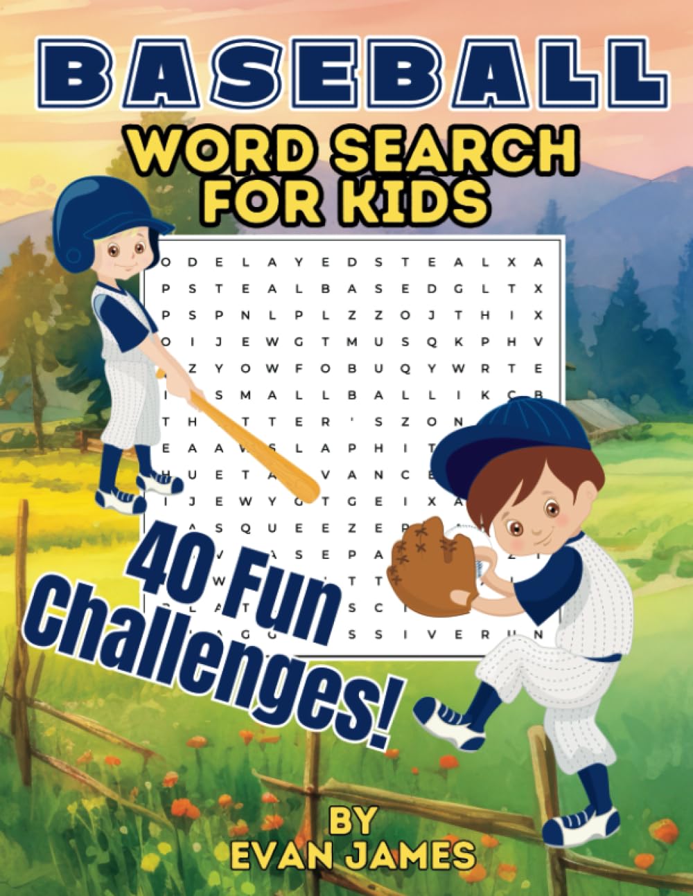 Baseball Word Search Book for Kids: Fun Baseball Word Search Puzzles ...