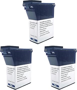 3 x 797-0 Blue Ink Cartridge Compatible With Pitney Bowes Franking ...