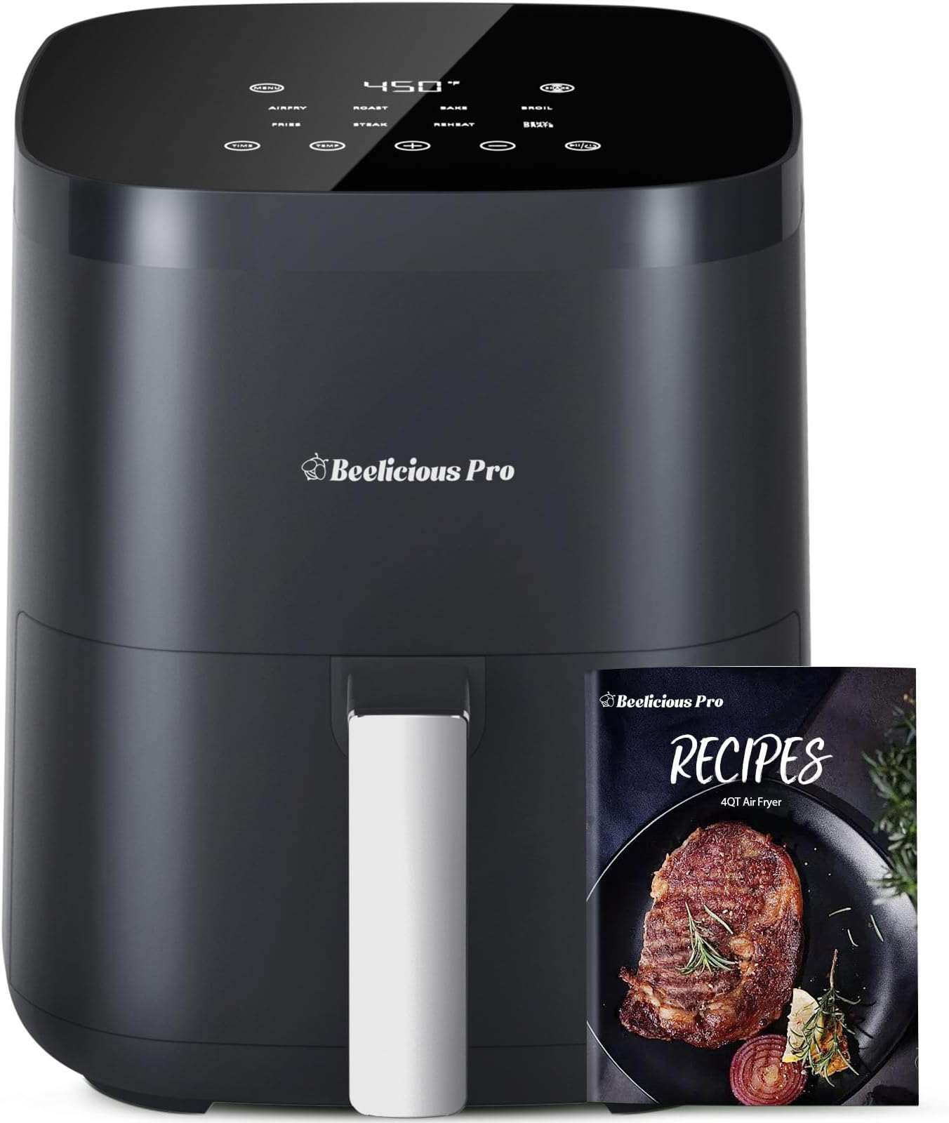 Amazon.com: Air Fryer,Beelicious® 8-in-1 Smart Compact 4QT Air Fryers ...