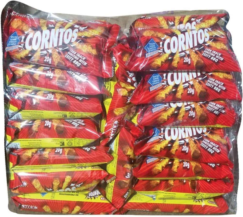 MAMEE Zest BBQ Flavour Corntos 30 Pack (600g Total) : Amazon.com.au ...